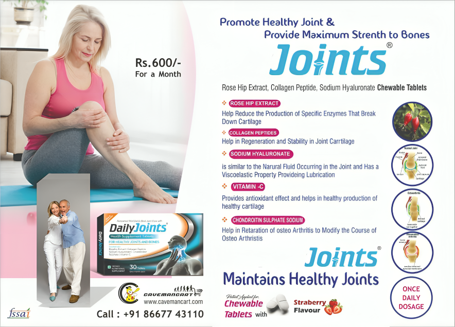 JOINTS TAB (30 Tabs) for BONE JOINTs HEALTH – Caveman Cart