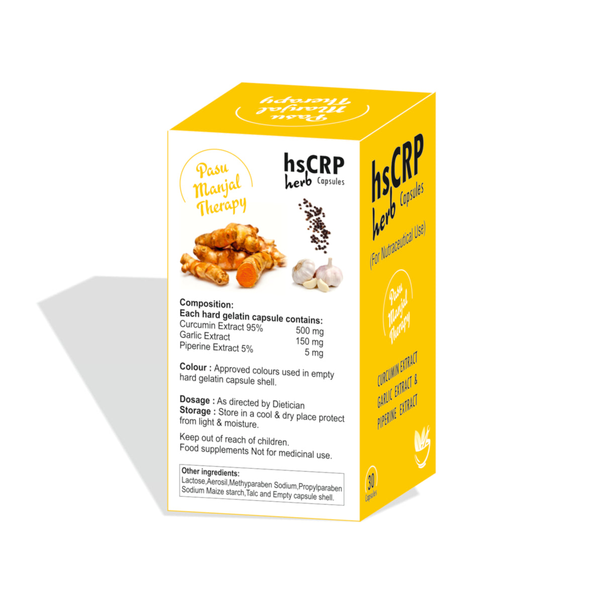 hsCRP herb Caps - PASU MANJAL THERAPY Caps (30 Caps Pack) – Caveman Cart